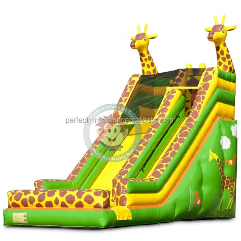 Castillo Inflable Con Tobogan Giraffe Water Inflatable Park Giraffe ...