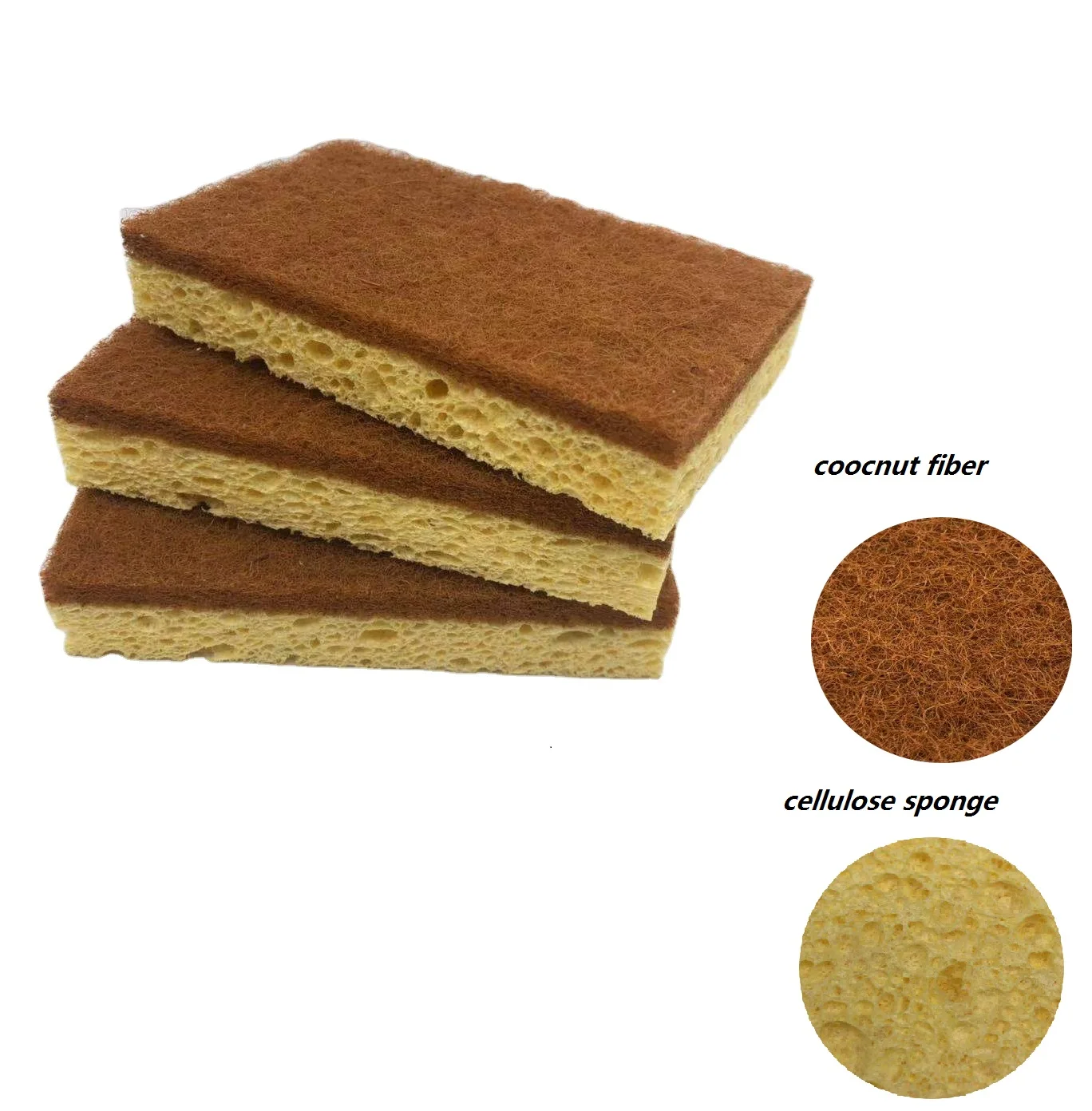 Eco-friendly Coconut Complex Cellulose Sponge Natural Dish Cellulose ...