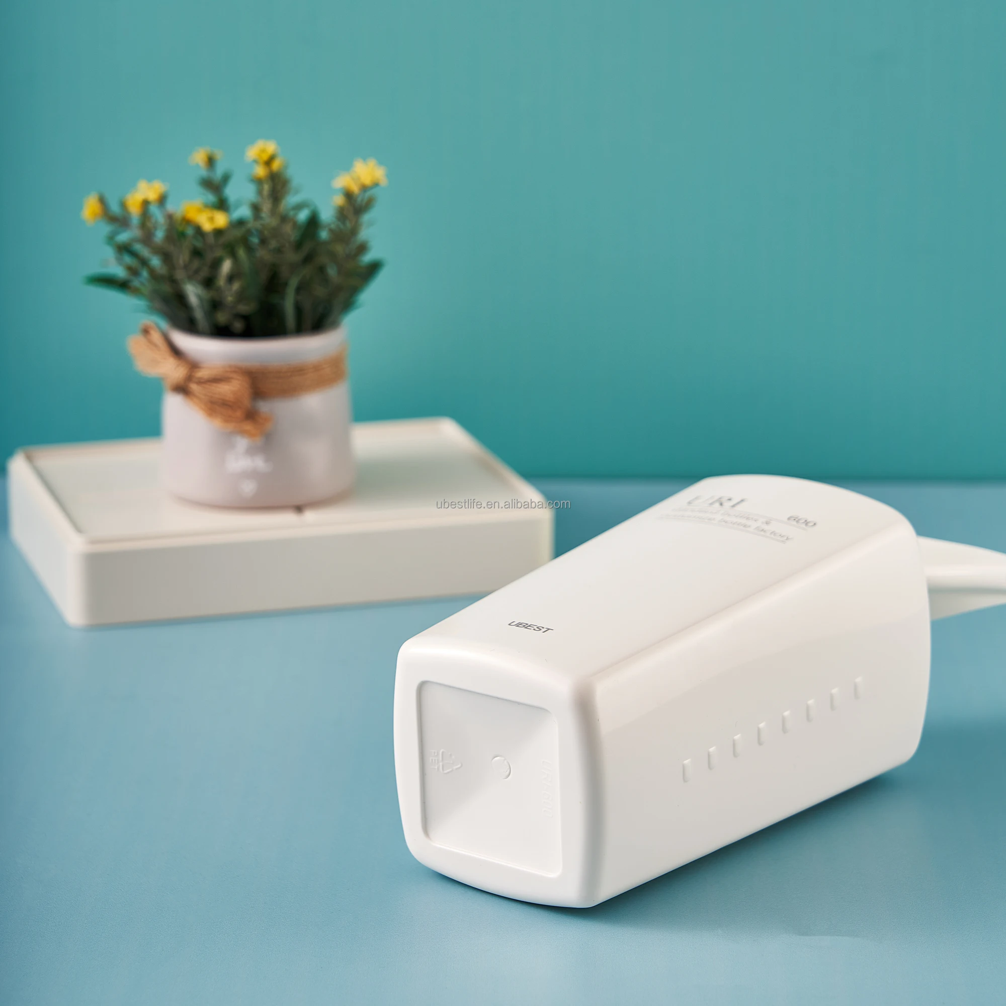 Inverted Conical Square Plastic Bottle 500ml Shampoo Body Wash Shower ...