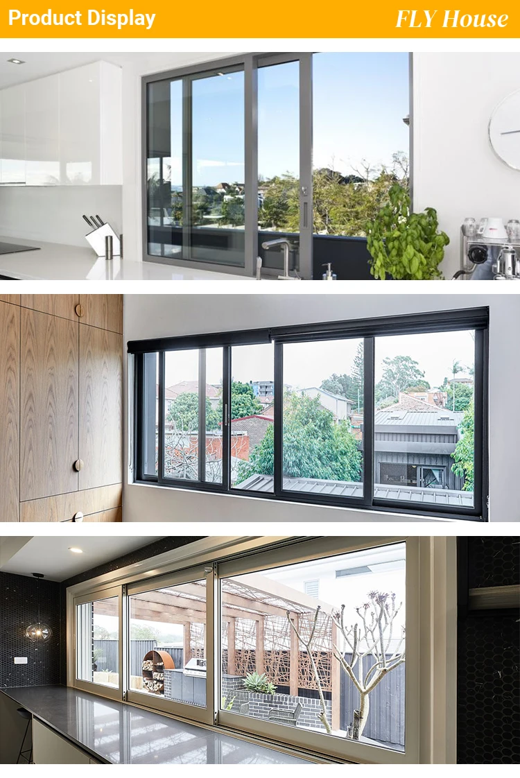 Sliding Window With Mosquito Net Blinds Aluminium Frames Grilled ...