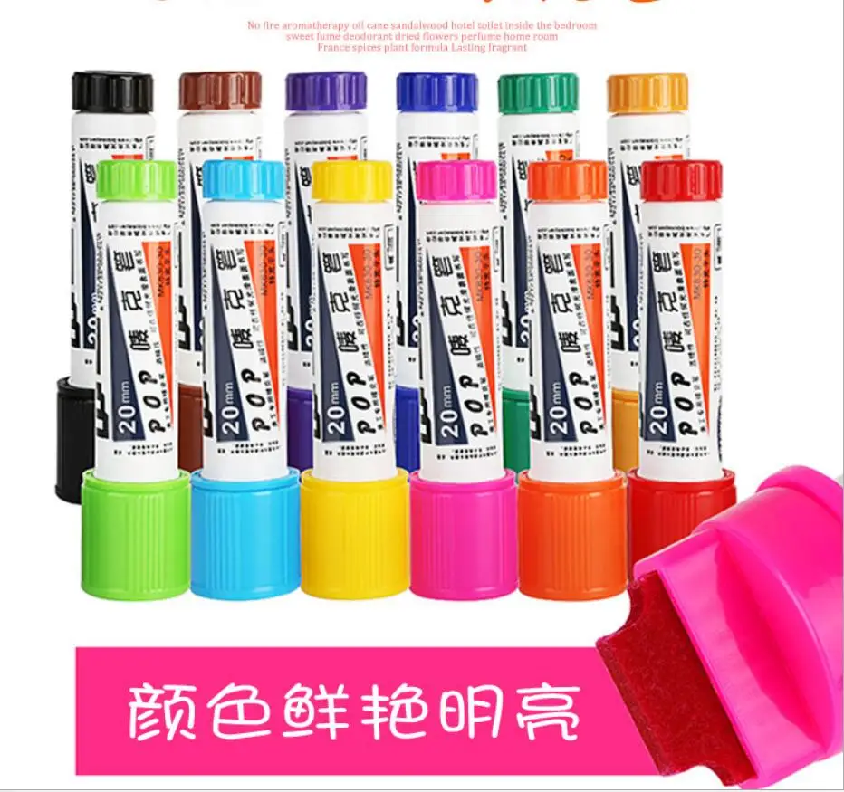 30mm Wide Posterman Biggest Tip Marker - Permanent & Erasable