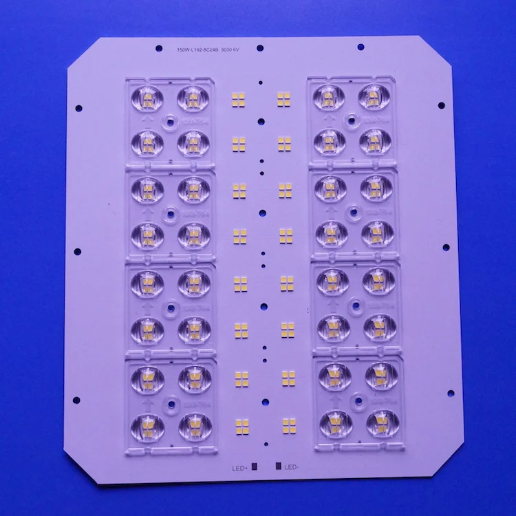 142x64 Degree 2x2 TYPE III Anti-Uv PC LED Lenses SMD Led Module 5050