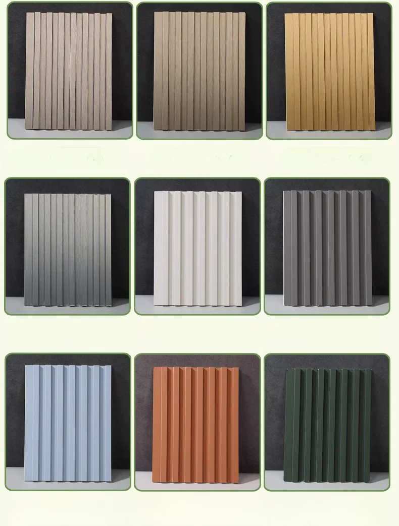 Customizable Modern Fireproof WPC Wall Panels for Interior Wood Paneling