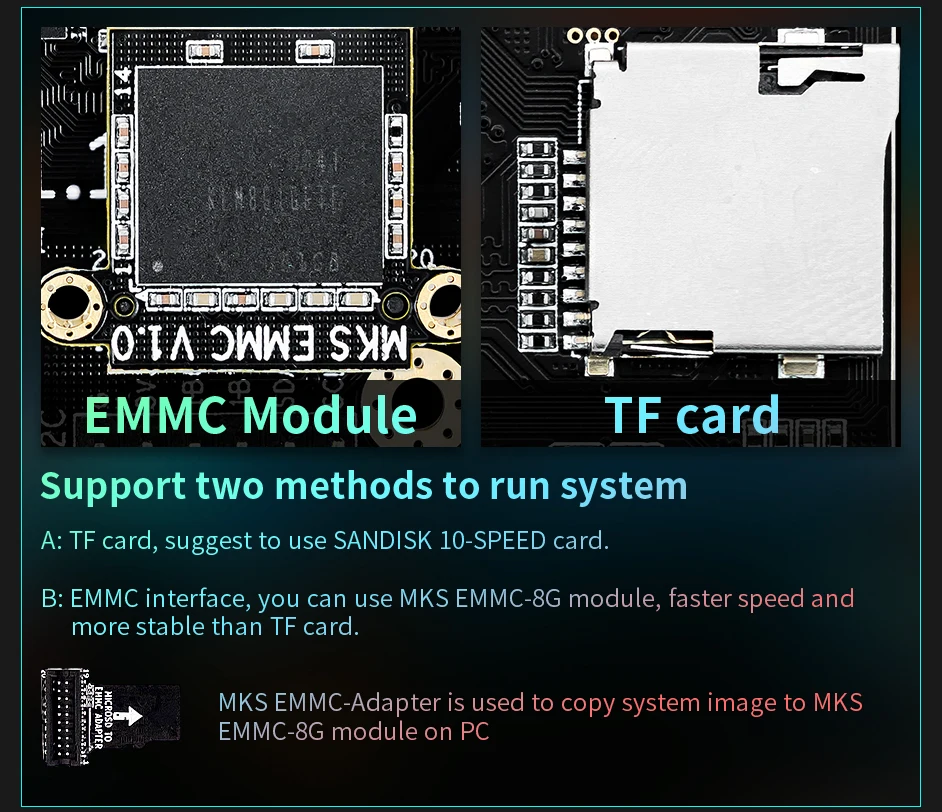 MKS Pi V1.1 Controller - 64bits Soc Onboard PI-TS35 Display