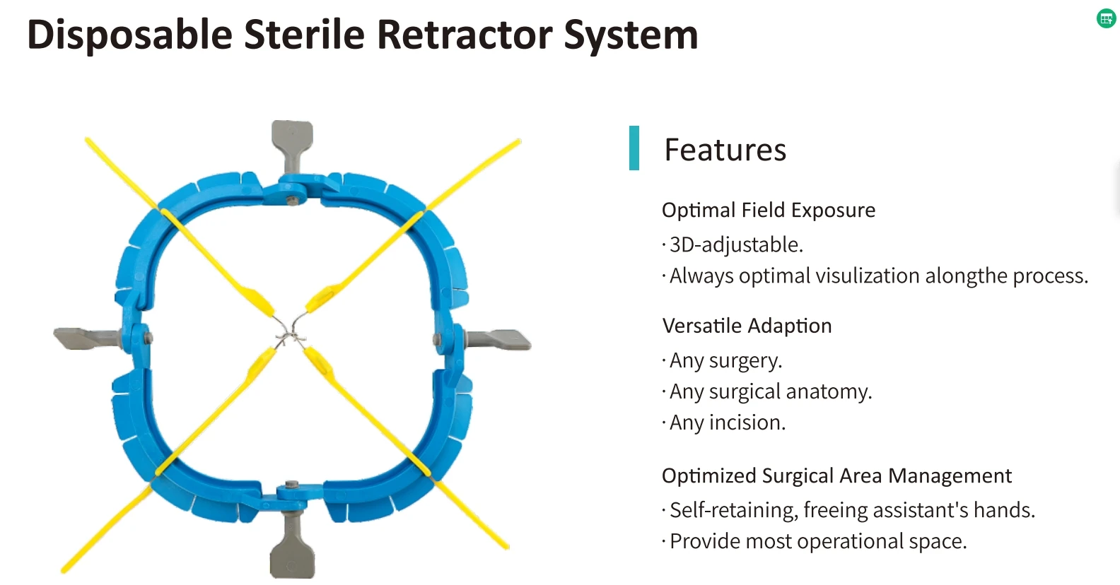 Disposable Self-retaining Abdominal Surgical Retractor Rings For ...