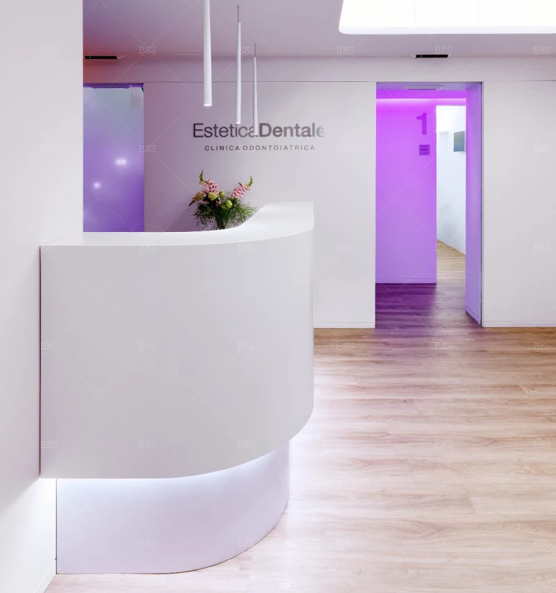 Reception Counter Medical Spa Design - Modern & Durable