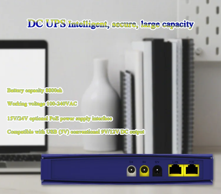 Mini UPS - Reliable Power for Wifi Router & CCTV Camera