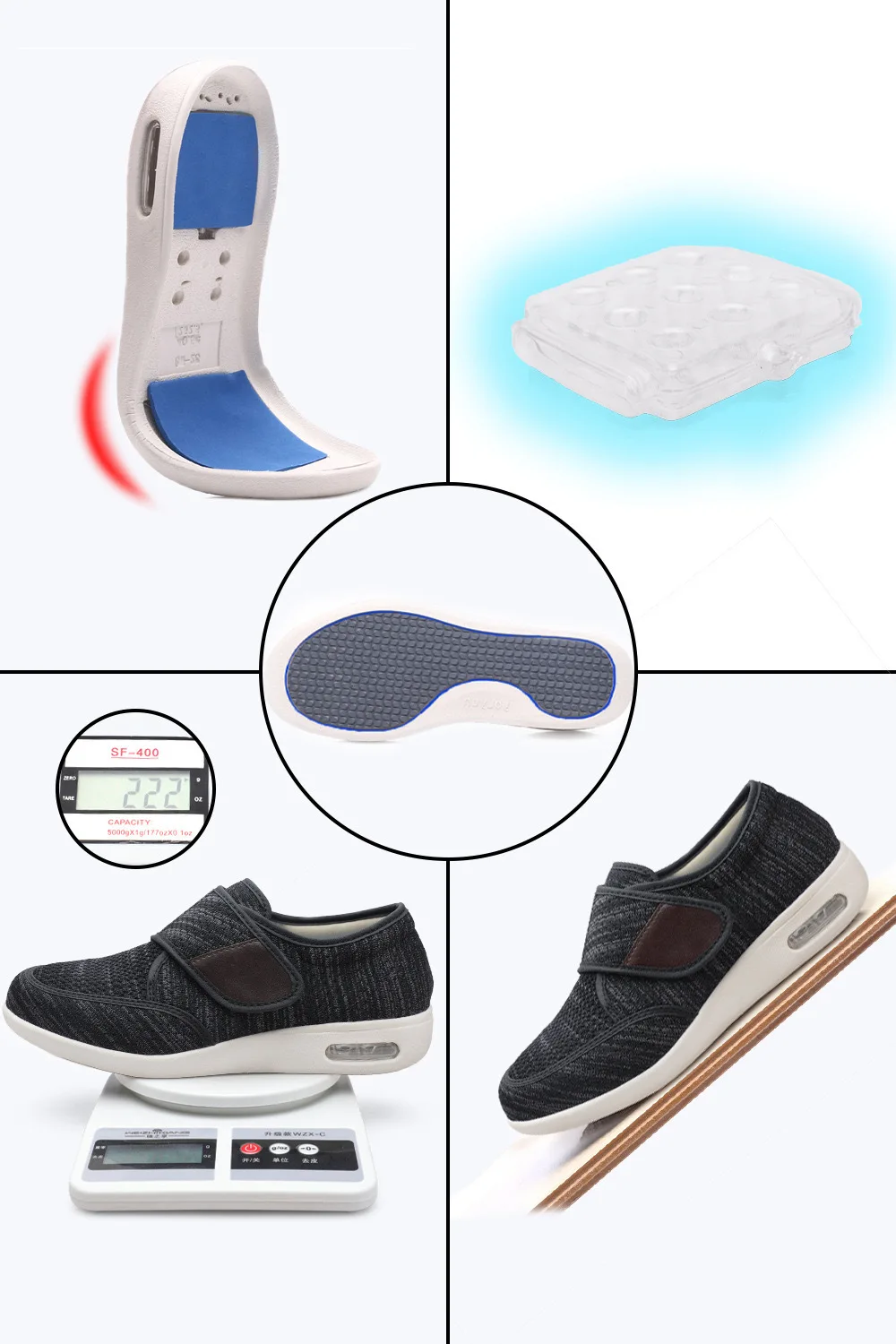 Hot Sale Orthopedic Diabetic Shoes Big Size Adjustable Warm Cotton for ...