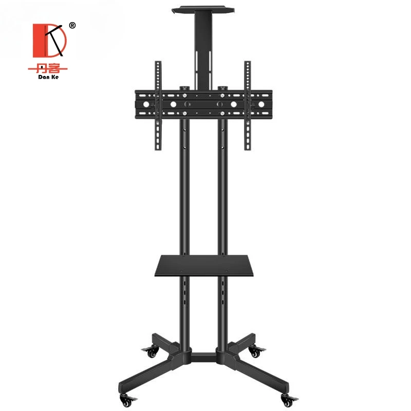Metal Adjustable Tv Trolley Designs Heavy Duty Rolling Tv Stand ...