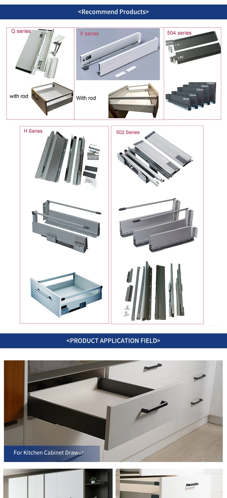 Soft Closing Metal Box Drawer Slide Elegant Rail Box Slim| Alibaba.com