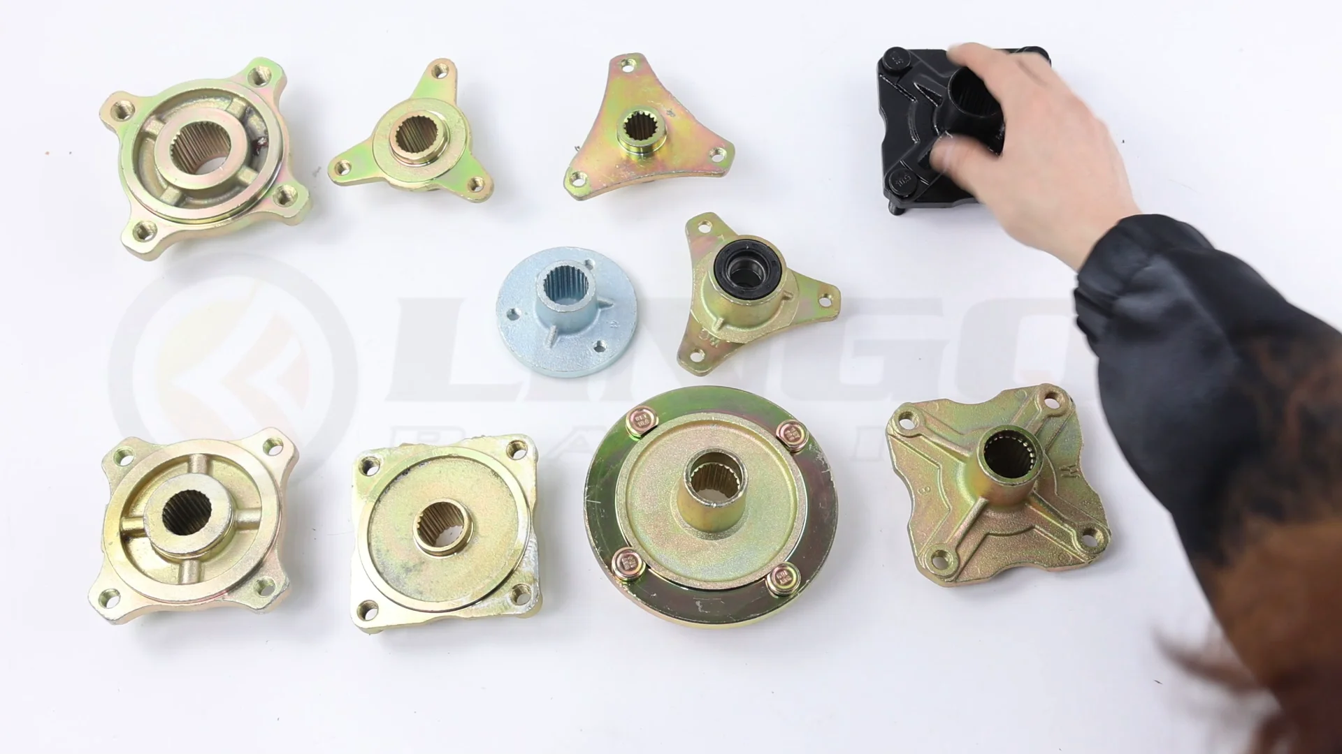 Ling Qi 3 Studs 4 Hole Rear Axle Brake Disc Sprocket Hub 17t 23t 24t ...