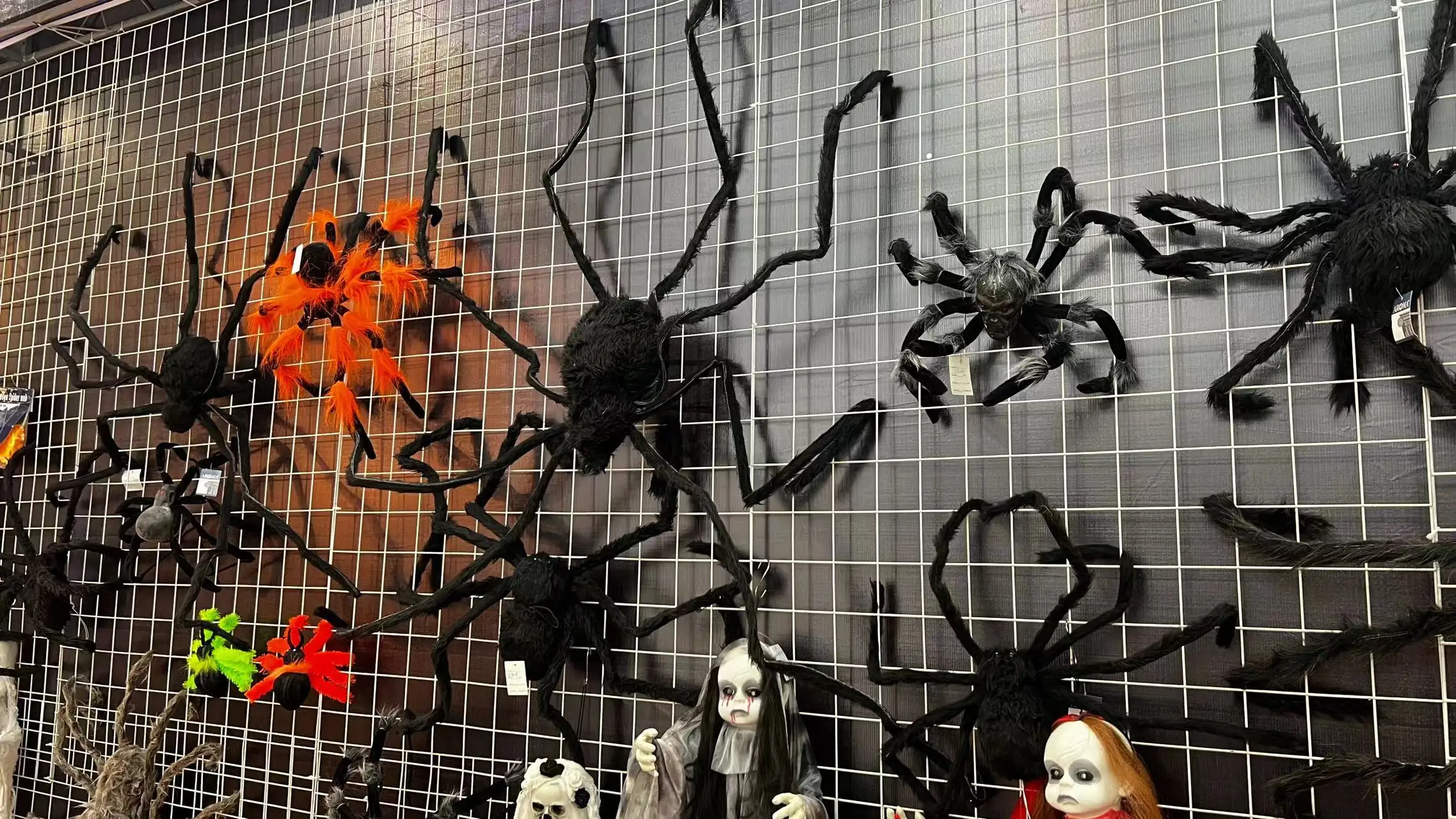 50 Inch Halloween Giant Spider Scary Big Spider Halloween Outdoor Yard ...