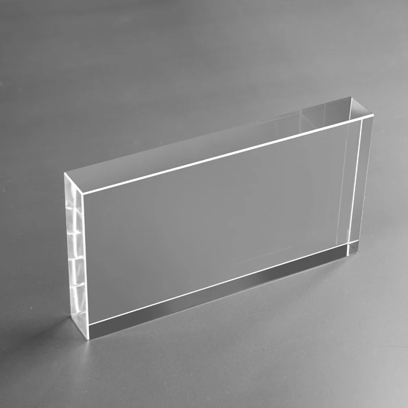 Transparent Crystal Square Rectangular Square Glass Pillar Support ...