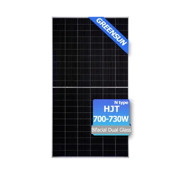 Hjt Bifacial Dual Glass Solar Panel 700w 705w 710w 715w 720w 725w 730w Jinko Solar Panels For ...