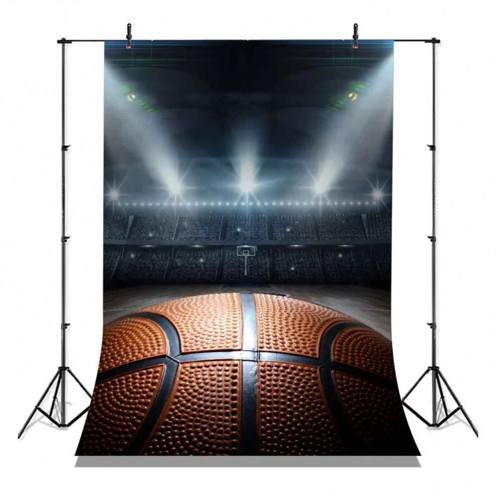 Birthday Backdrops Basketball Field Champion Sportsman Baby Shower ...