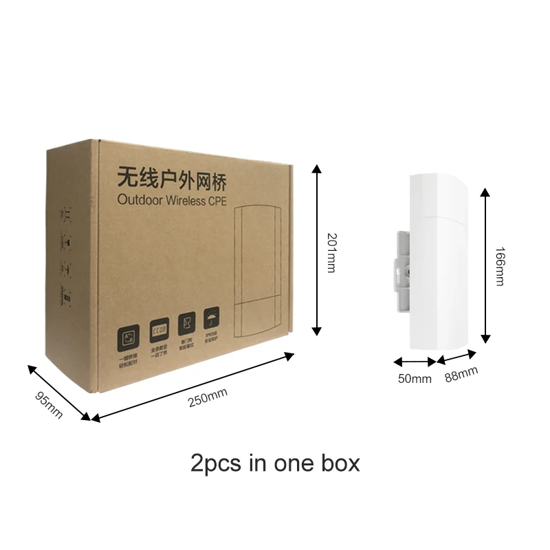 Outdoor Waterproof 300Mbps Cpe Wifi Ap 1Km Long Distance Point to Point ...