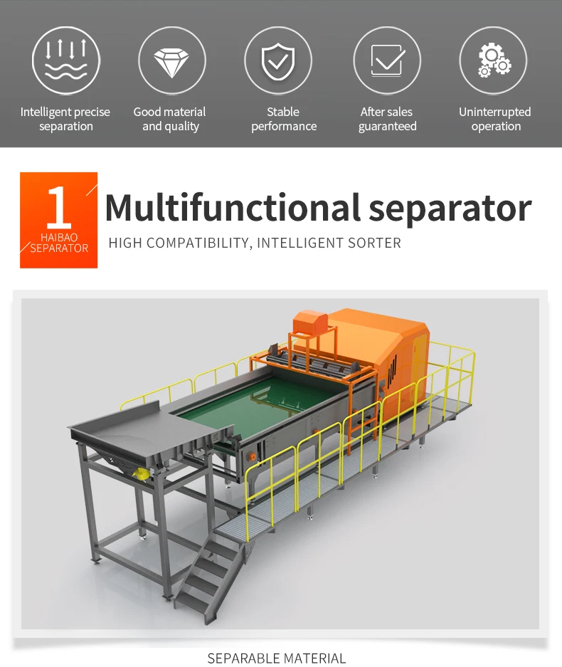 Efficient NIR Optical Sorting Machine for Recycling