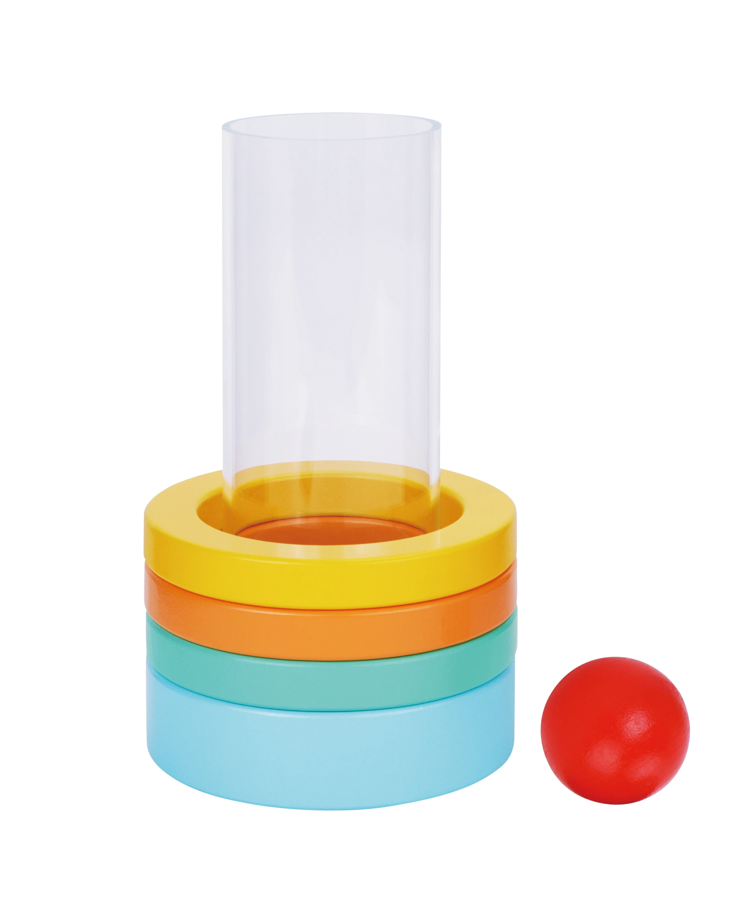 Wooden Montessori Rainbow Stacking Rings Baby - Buy Montessori Stacking ...