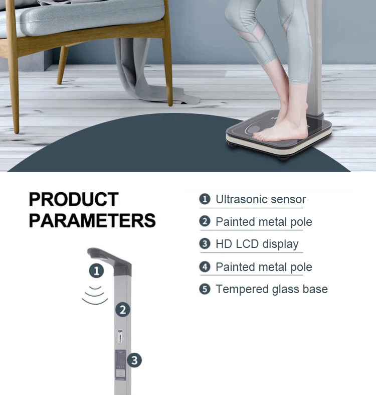OEM Height Foldable Body Fat Analyzer - Hospital Medical Measure