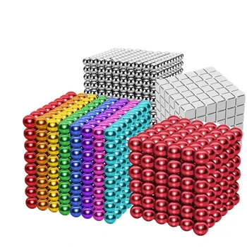 Factory Wholesale Colour Neodymium Magnet Sphere Bucky Rainbow Magnetic ...