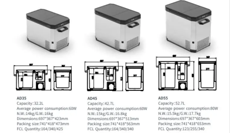 Mini Cooler Box Car Refrigerator - Perfect for Outdoor Camping