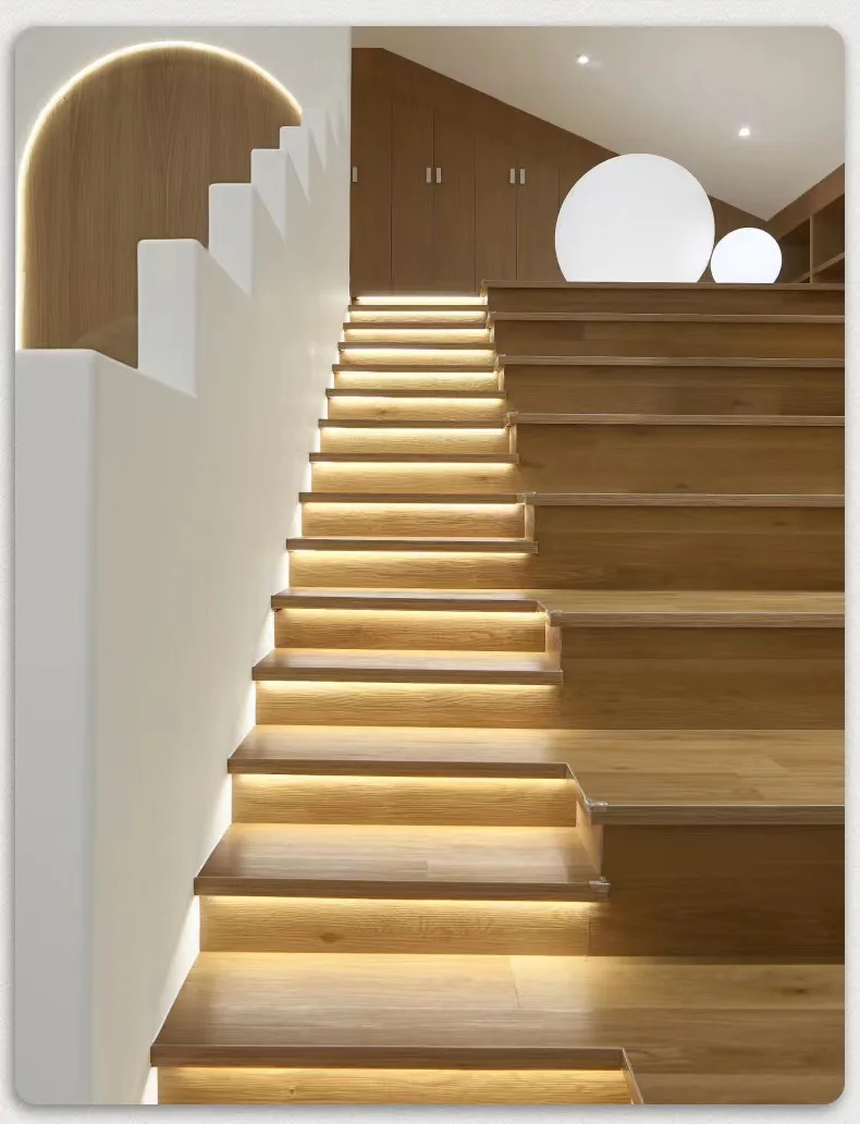 16 Steps With Remote Control Motion Sensor Stair Light Dc12v/24v 9-mode ...