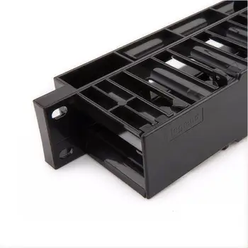 Rj45 Network Cable Management Rack 12 Slots 24 Ports 1u Cable Organizer ...