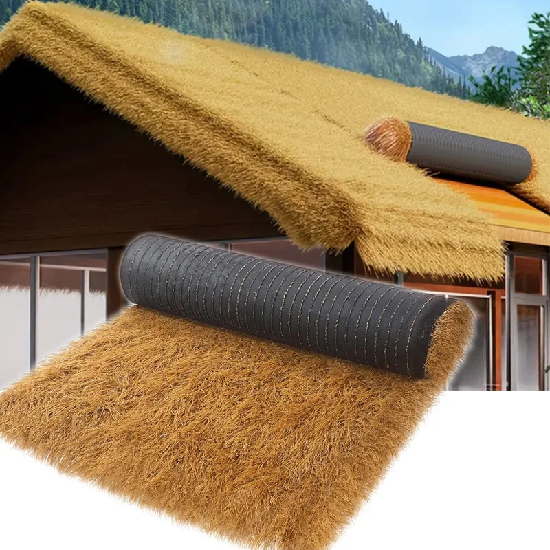 Flame retardant water proof synthetic thatch roof thatched dry grass ...