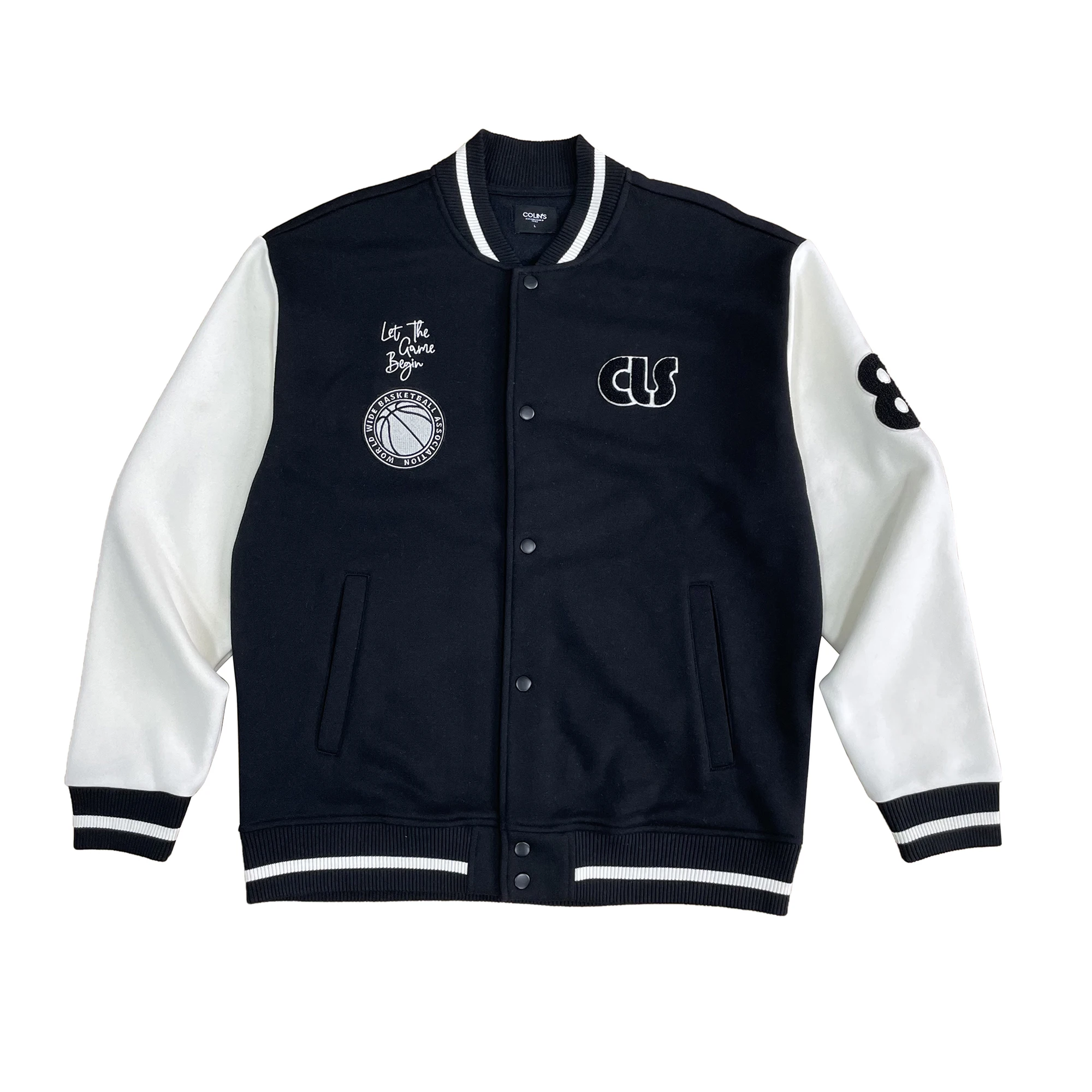 Custom Oem Embroidery Winter Undefined Baseball Jacket Cotton Men's ...