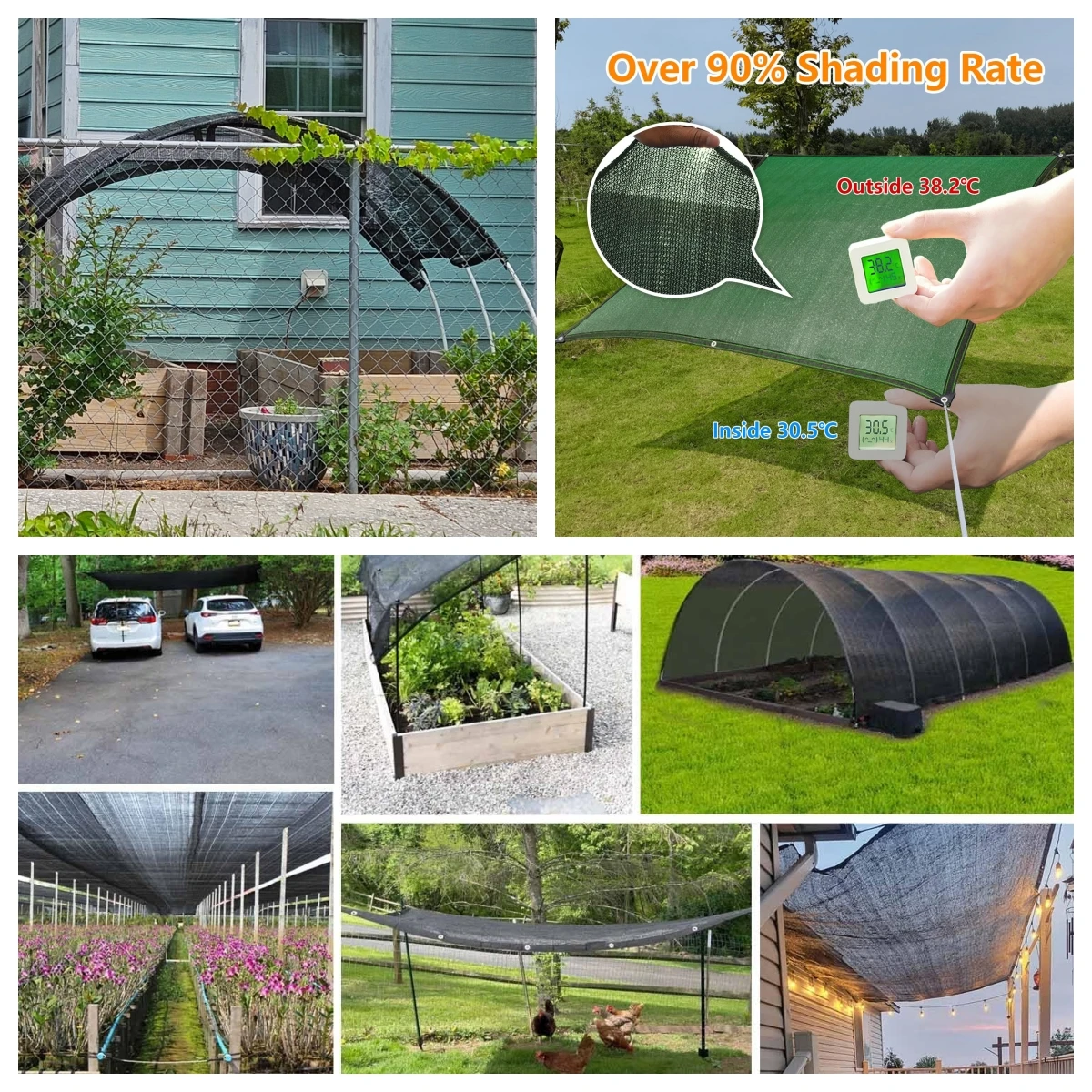 Car Parking Agricultural Shade Net Black Sun Shade Netting Shade Nets ...