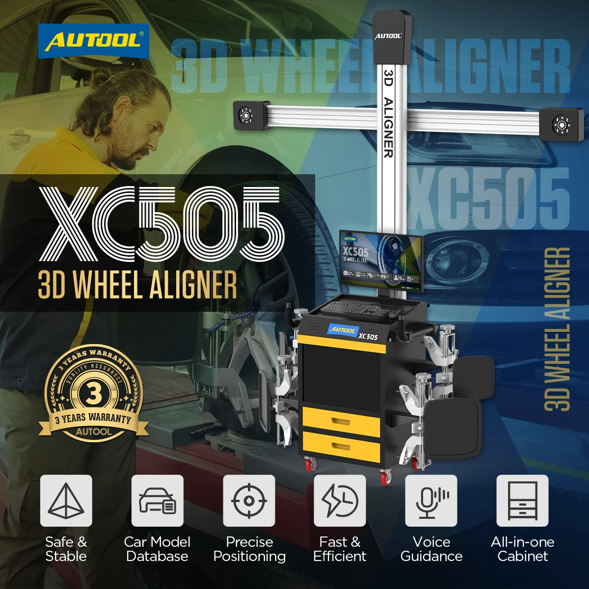 Oem Logo Supported Autool Xc505 Wheel Alignment For Sale 3d Wheel ...