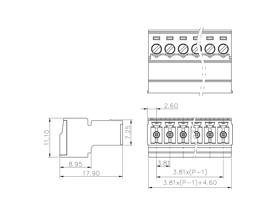 Aerial Butt Welding Type 15edgrk-3.81mm Plug-in Type 2edg Type Green ...