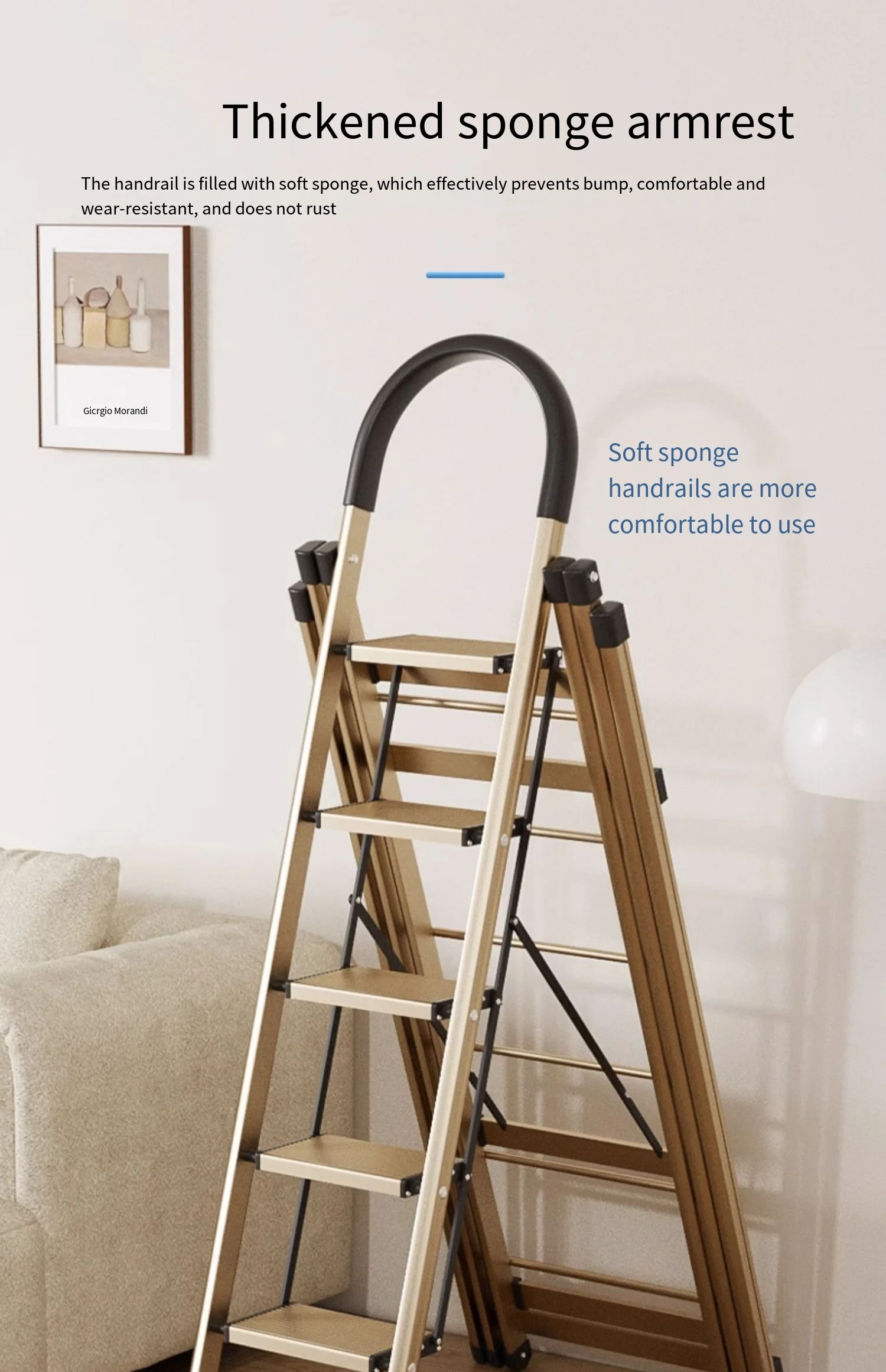 Climbing Drying Ladder Folding Ladder Drying Rack Balcony Household ...