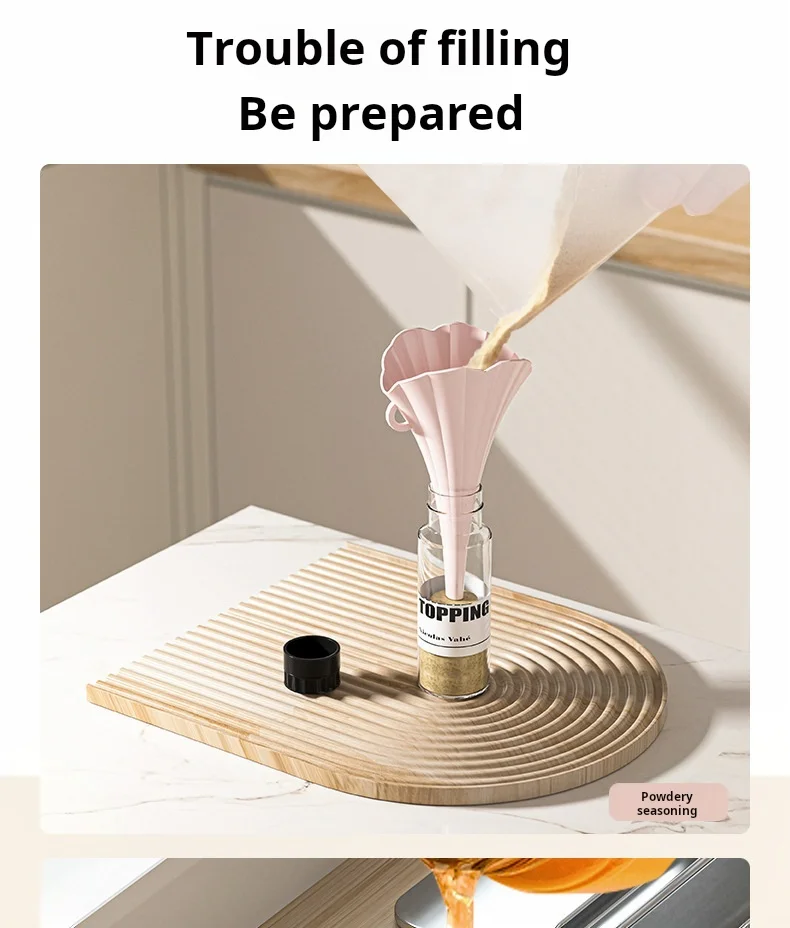 Multifunctional Collapsible Funnel Large Caliber Kitchen Filter Pour ...