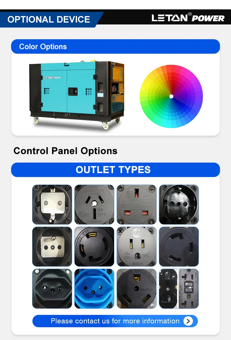 LETON Power Soundproof Electric Power Plant - 12kva