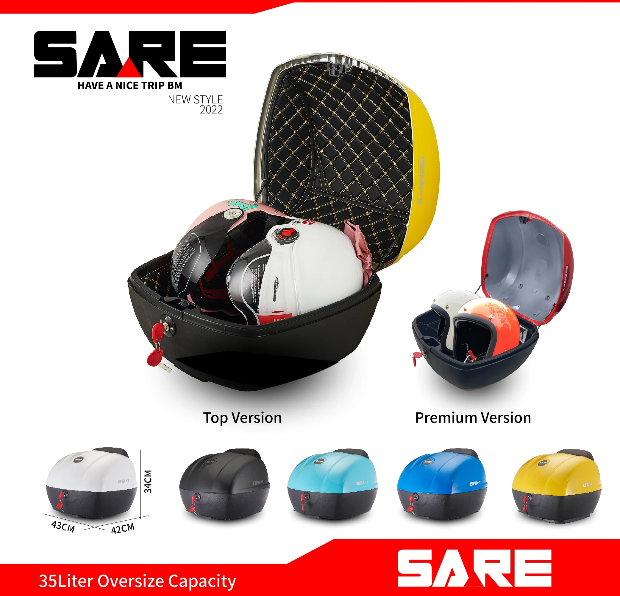 High Class Tail Box For Tesla European Quality Top Case 38l Motorcycle ...