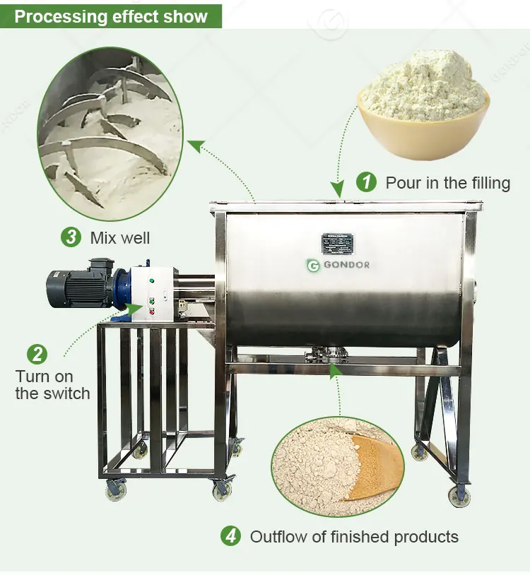 50kg to 500kg Ribbon Dry Soap Detergent Mixer - High Prod