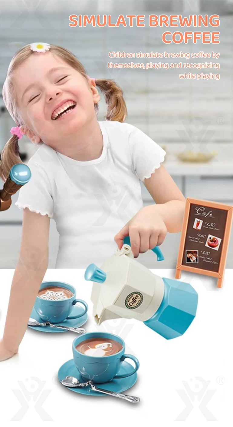 Chengji Girls Pretend Play Afternoon Tea Kitchen Toys Simulation ...