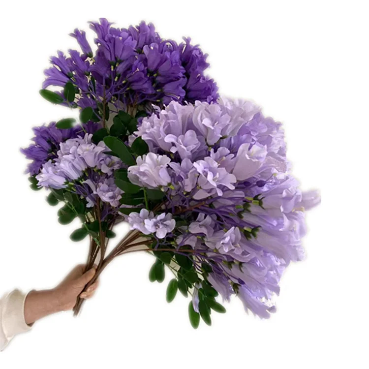 Silk Jacaranda Mimosifolia Flower Branch Artificial Jacaranda Tree ...