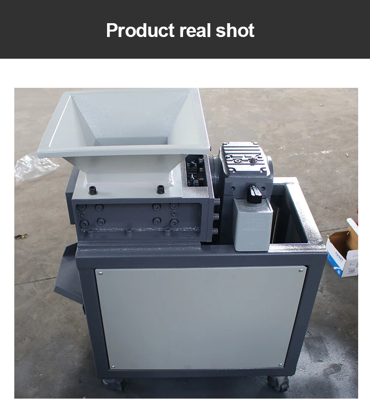 Rubber Plastic Metal Shredder Small Plastic Shredder Machine Double ...