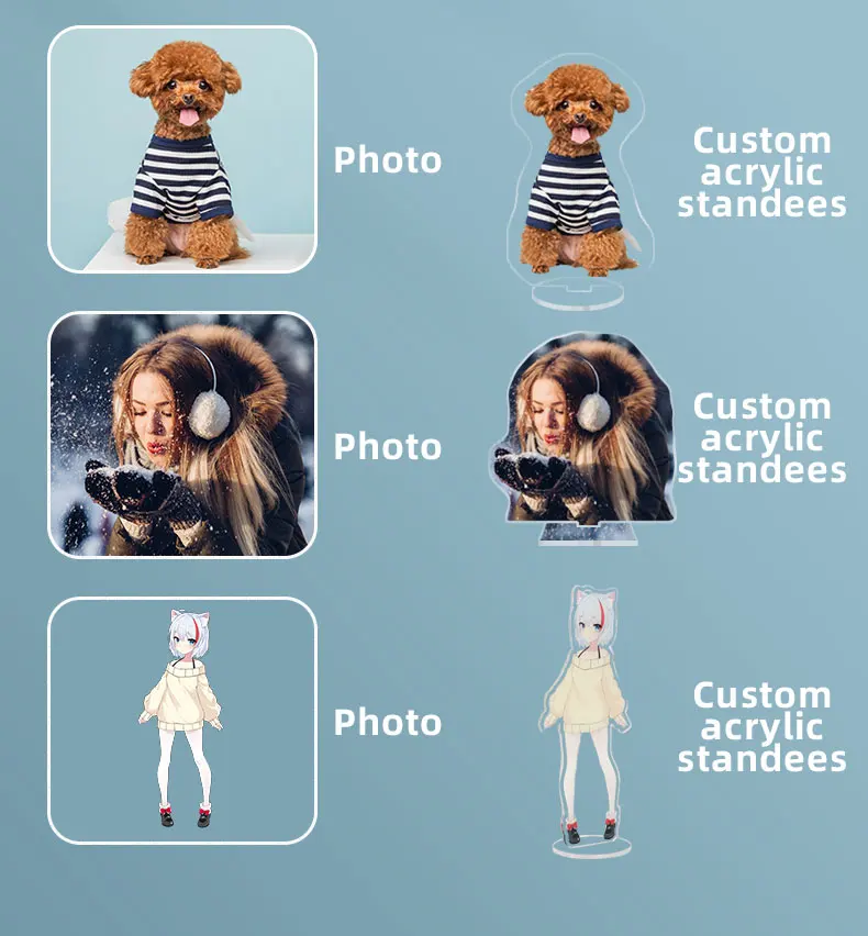 Custom Acrylic Anime Expo Double-sided Standee Charm - Oem Welcome