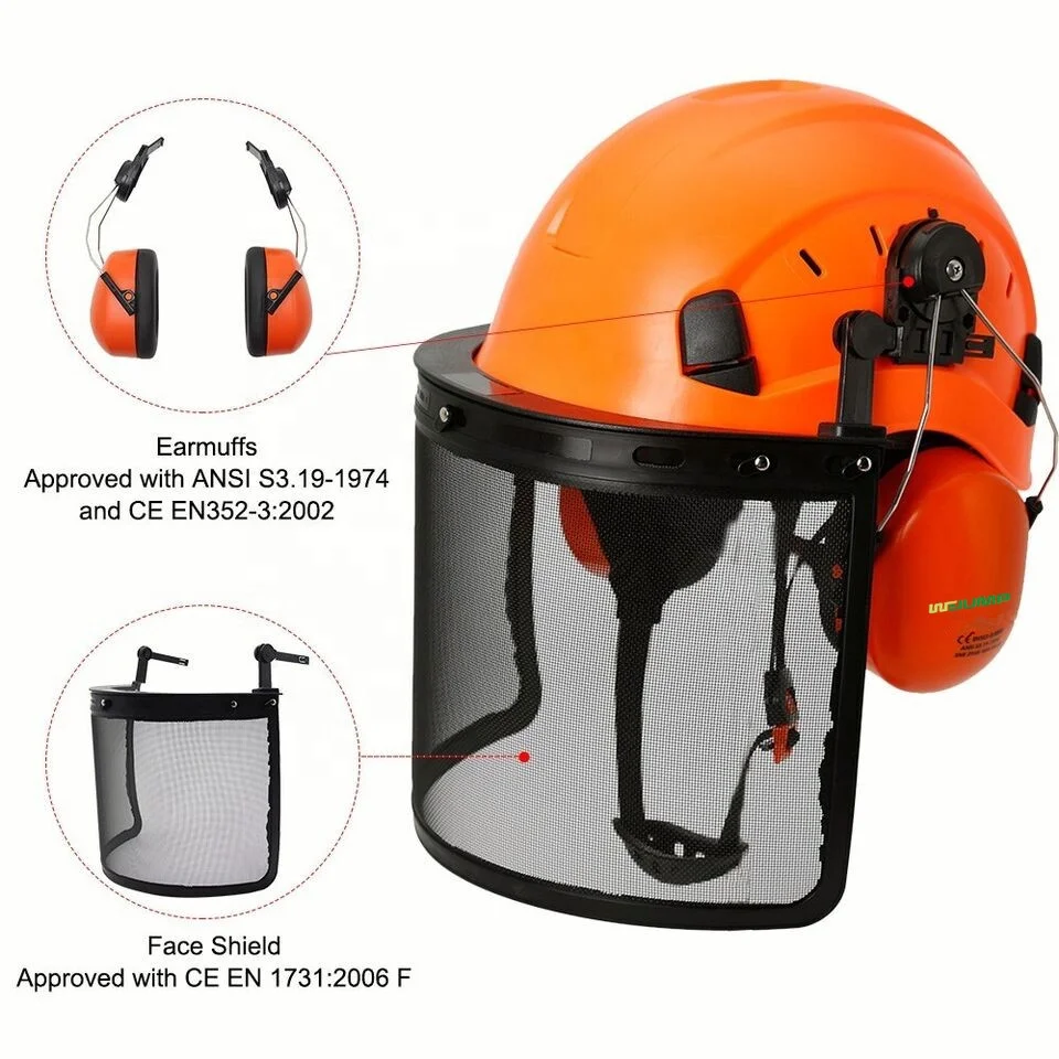 Wejump Ce En397 Ansi Chainsaw Protective Metal Face Shield For Forestry ...