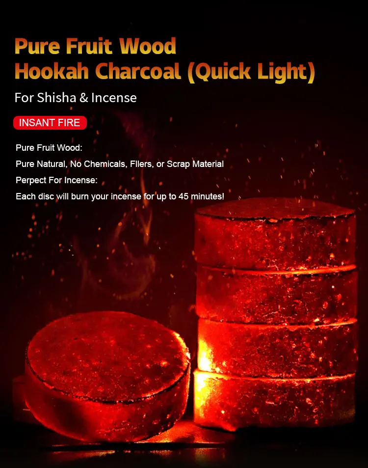 FireMax Bamboo Black Shisha 2024 Hookah Custom Charcoal Packing Round ...