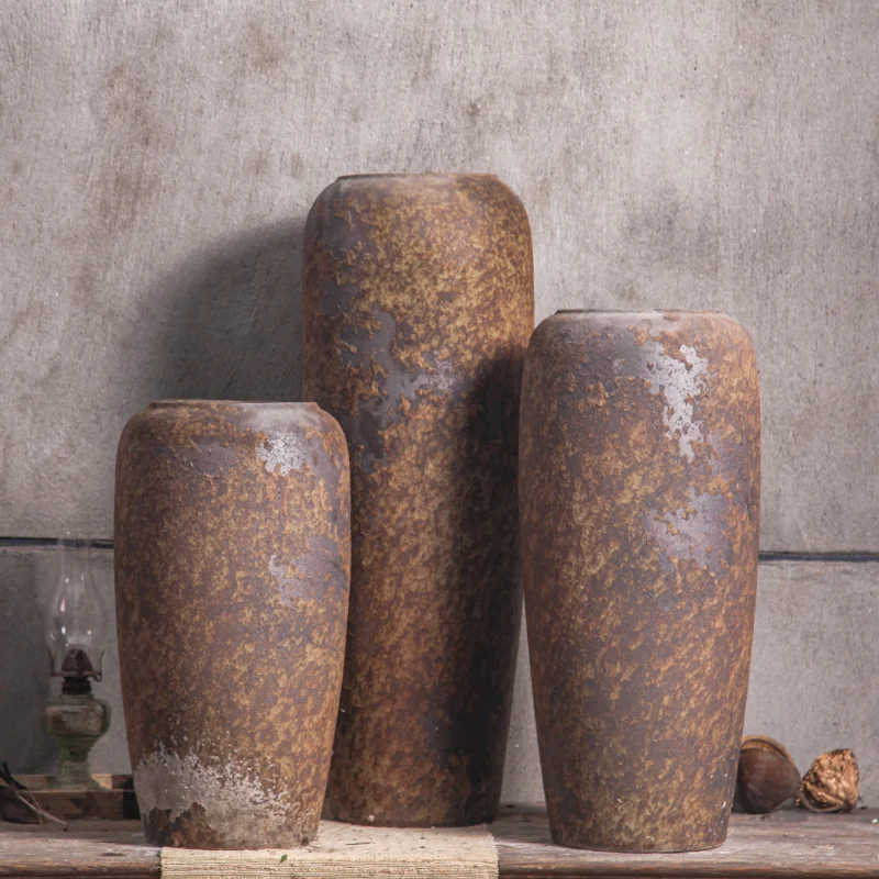 Rustic Farmhouse Floor Vases - Stylish Home Decor
