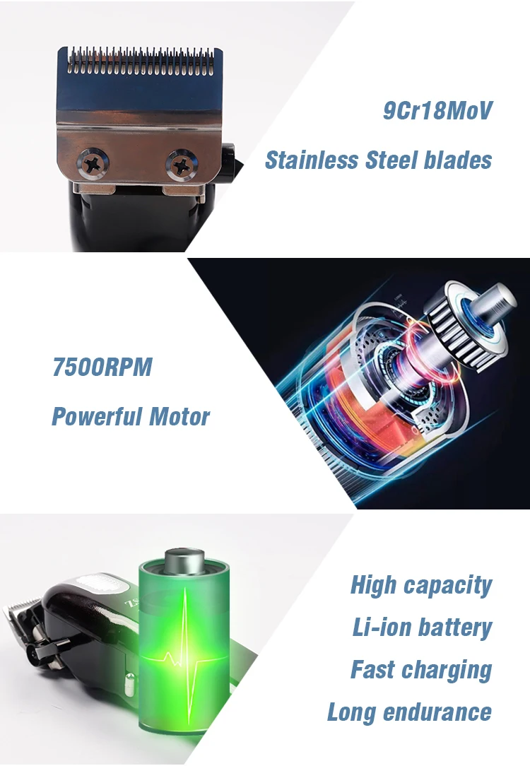 F-35a 2024 Cordless Salon Trimmer Men's 7500 Rpm Electric Cutting ...