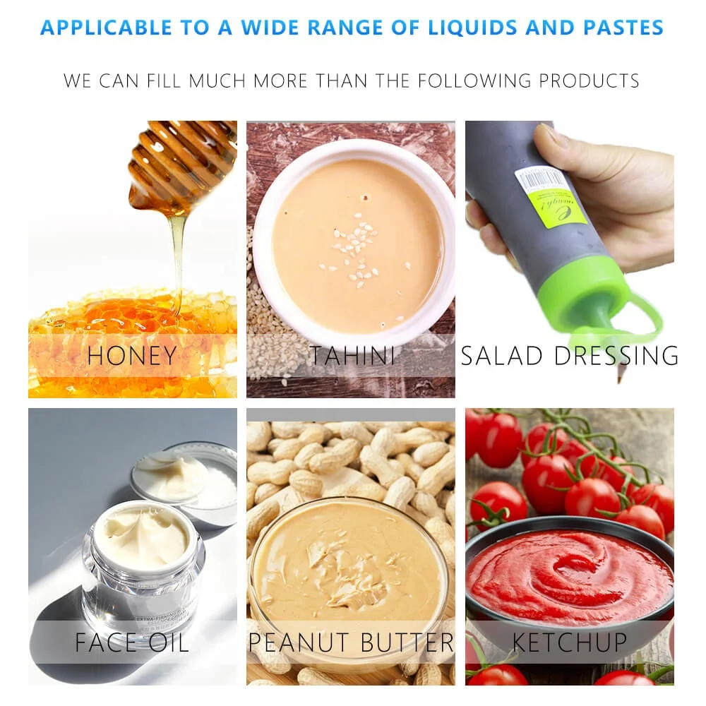 U Type Hopper Pneumatic Paste Filling Machine With Mixing Stirrer for ...