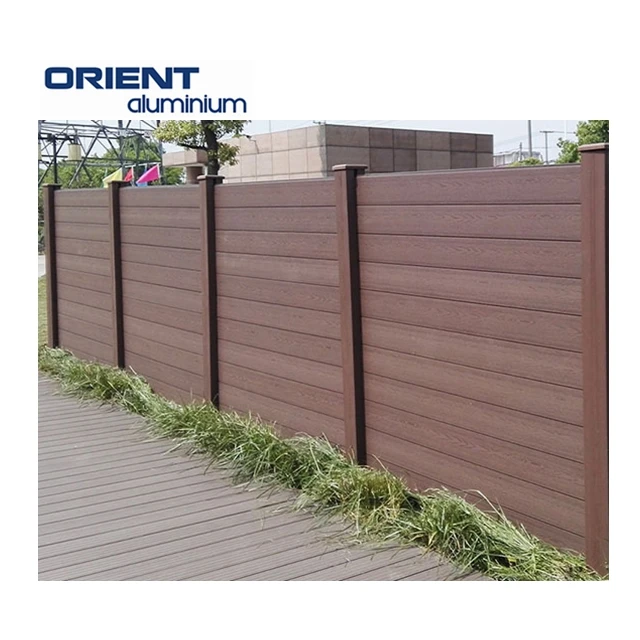 Fireproof 180cm Wpc Slat Fence Teak Trade From China Eco Wood Grain Wpc Privacy Panels Vertical ...