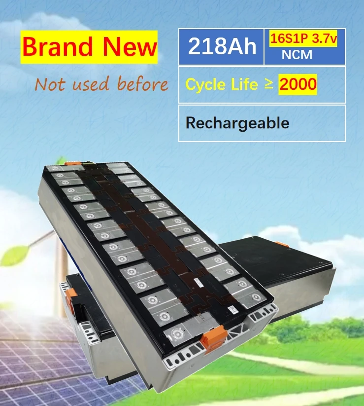 Hot Sale Calb 3.7v 16s1p 59.2v 218ah Nmc Prismatic Rechargeable Lithium ...