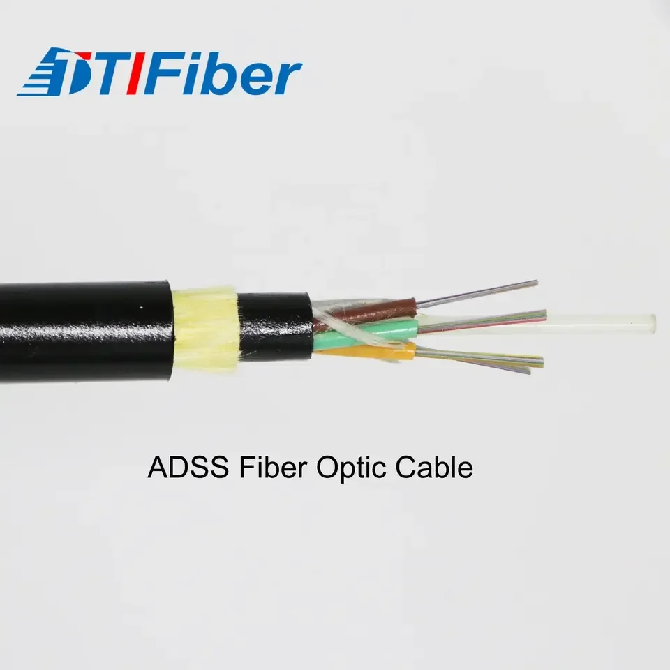 Adss Aerial Fibre Optic Cable Outdoor Non - Metallic G652d 24 48 Core ...
