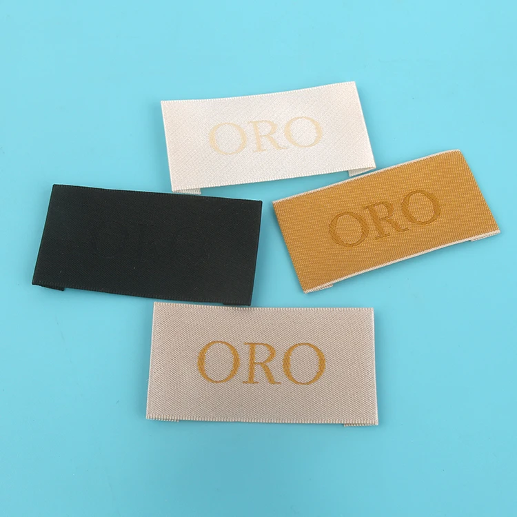 Custom Brand Name Logo Sew on Apparel Textile Tags Supplier